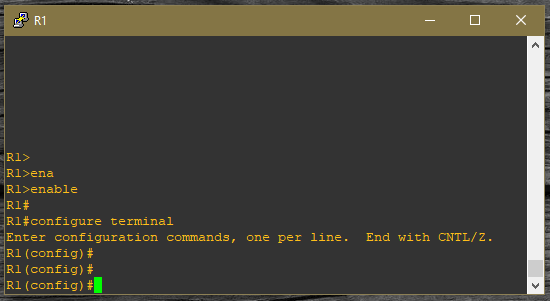 Пользовательские режимы Cisco IOS